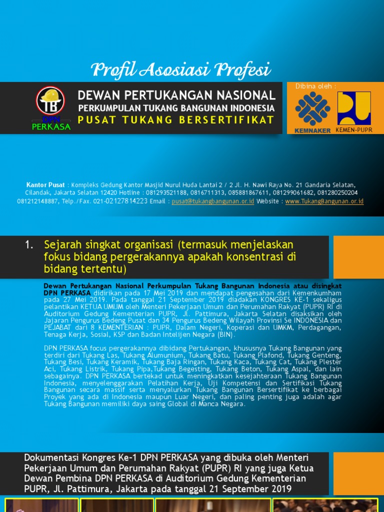 Profil Asosiasi Profesi DPN Perkasa | PDF