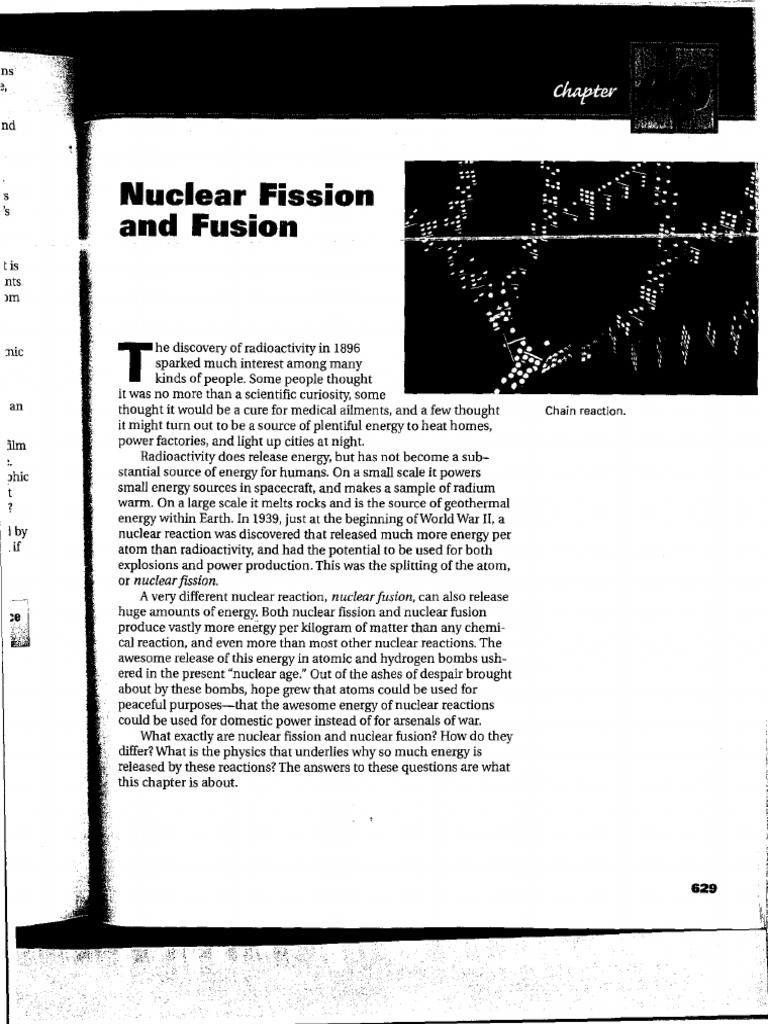 40 Nuclear Fission and Fusion | PDF | Nuclear Fission | Nuclear Fusion