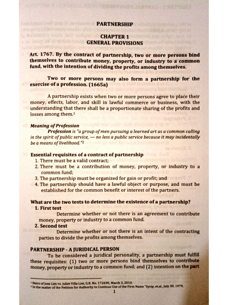 PARCOR CHAPTER 1 | PDF