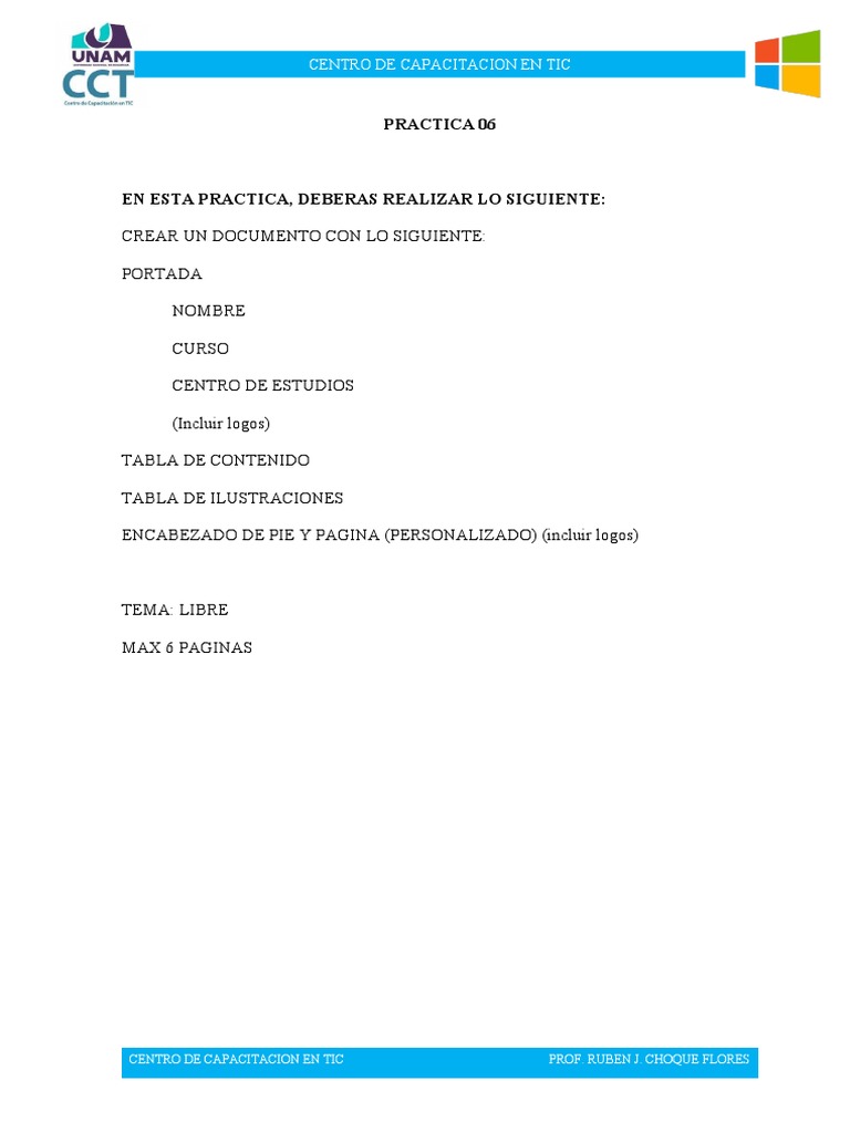 Practica de Word 1 | PDF