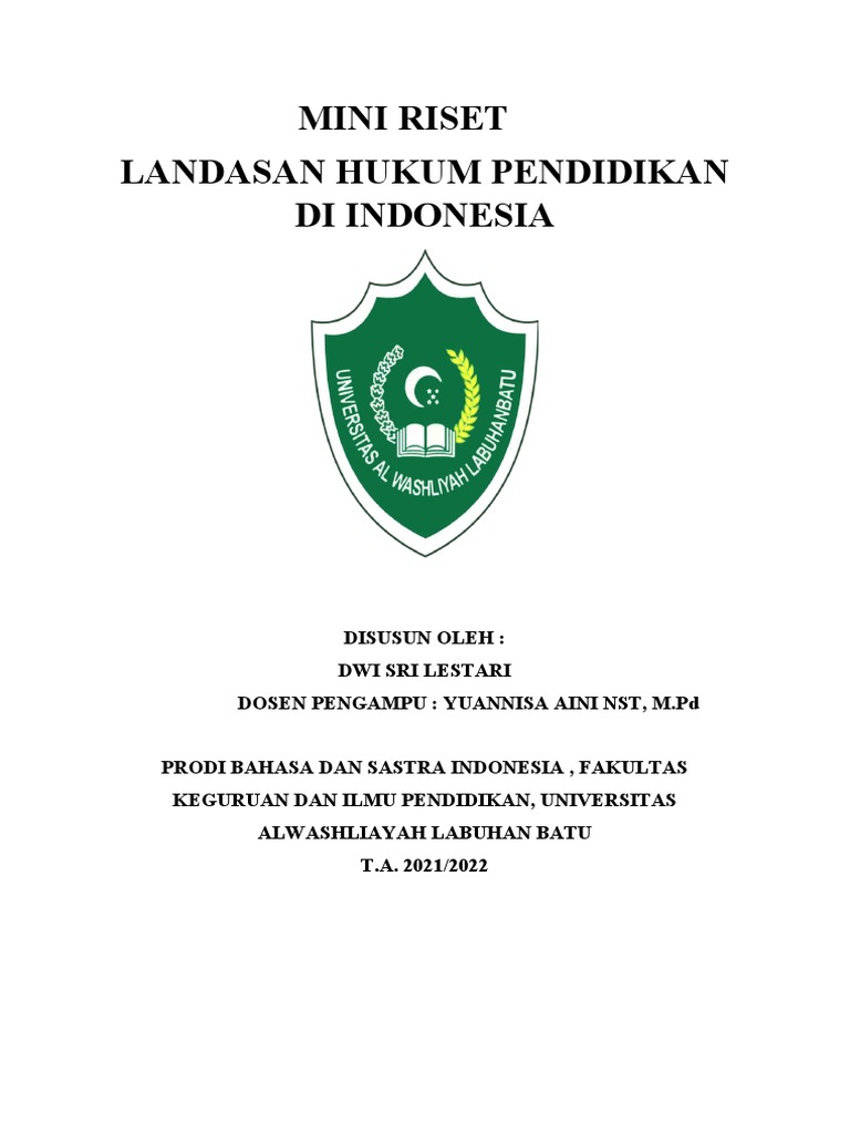 Mini Riset Aspek Hukum | PDF | Sains & Matematika