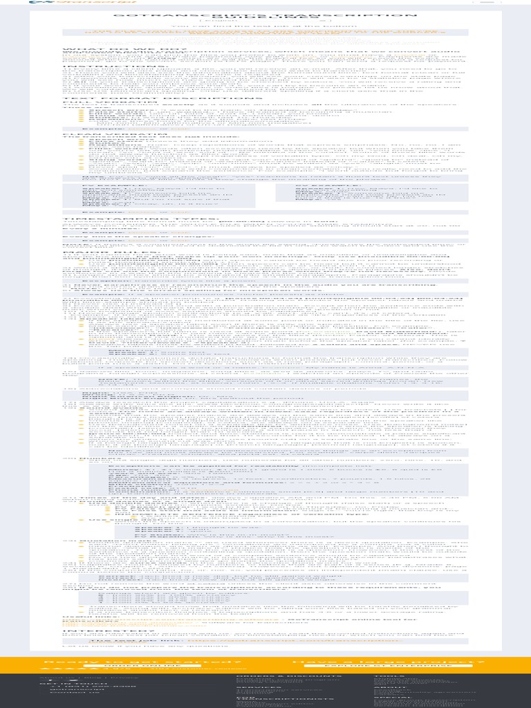 Transcription Guidelines For GoTranscript and Rev | PDF | Quotation ...