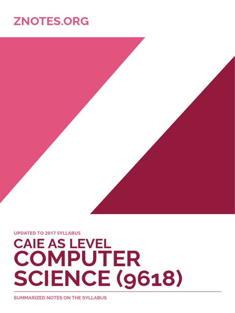 Caie As Computer Science 9618 Practical Notes and Guide | PDF ...