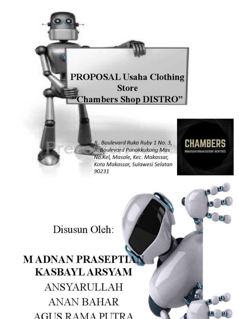 Proposal Usaha Chambers Shop Makassar | PDF