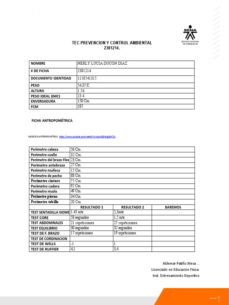 Ficha - Antro Control Amb | PDF