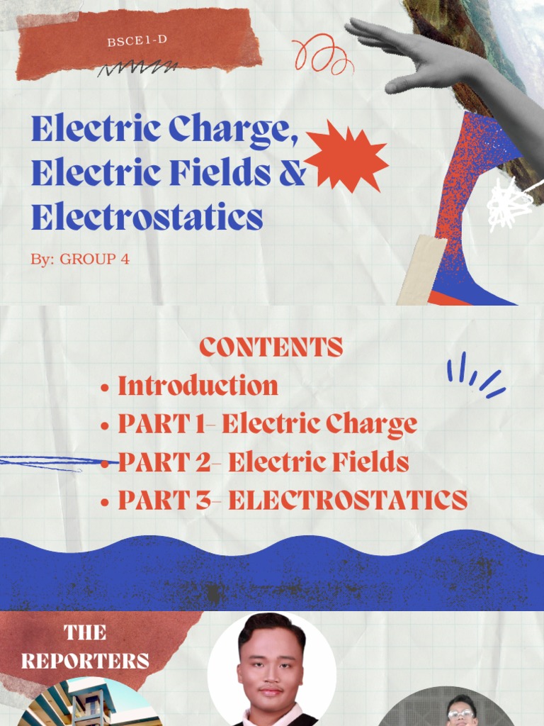 Electic Charge, Electric Fields & Electrostatics | PDF | Electric ...