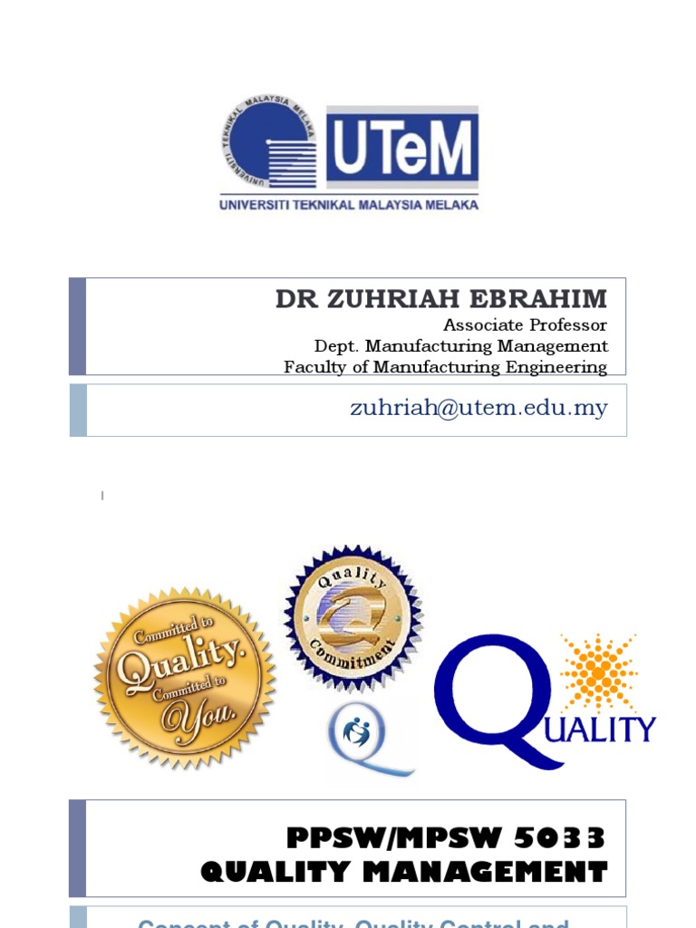 PPSW MPSW 5033 Quality Principles - Apr2022 | PDF | Quality Assurance ...