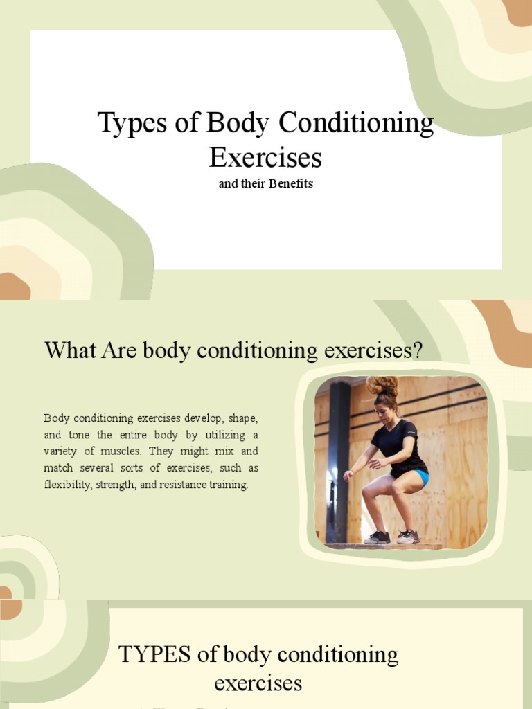 Types of Body Conditioning Exercises: and Their Benefits | PDF ...