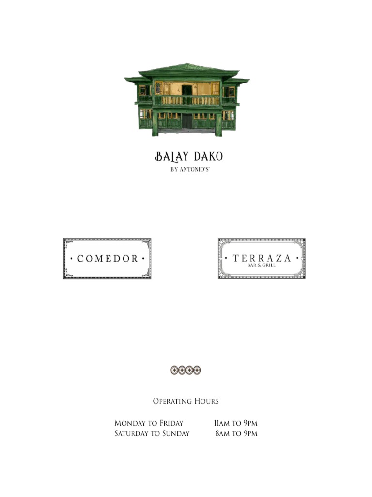 Balay Dako Menu Digital | Download Free PDF | Desserts | Food And Drink