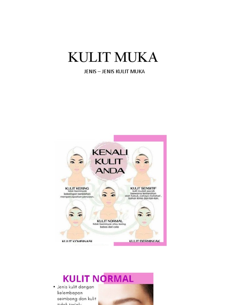 Jenis-jenis Kulit Muka (2) | PDF