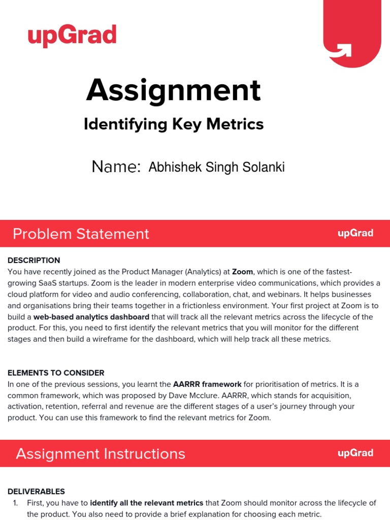 Identifying Key Metrics | PDF | Business | Computing