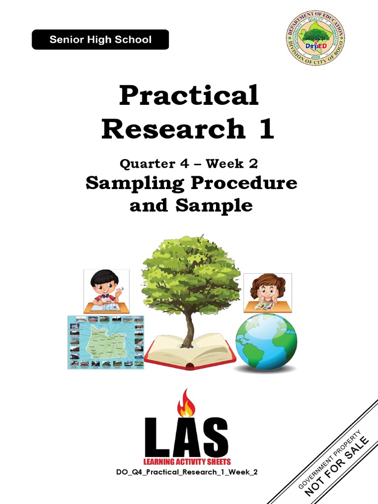 SCIENCE SHS APPLIED PRACTICAL RESEARCH 1 Q4 WK2 - Sampling Procedure and Sample | PDF | Sampling ...