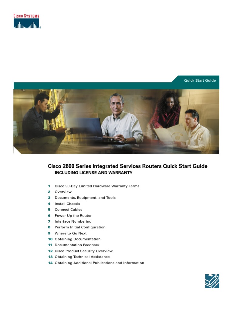 Cisco 2800 Series Integrated Services Routers Quick Start Guide | PDF ...