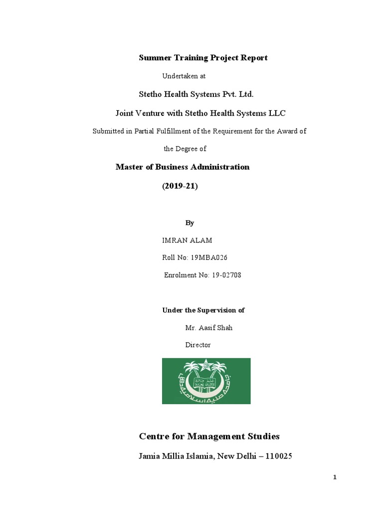 STP Report - Imran Alam | PDF | Electronic Health Record | Medical Record