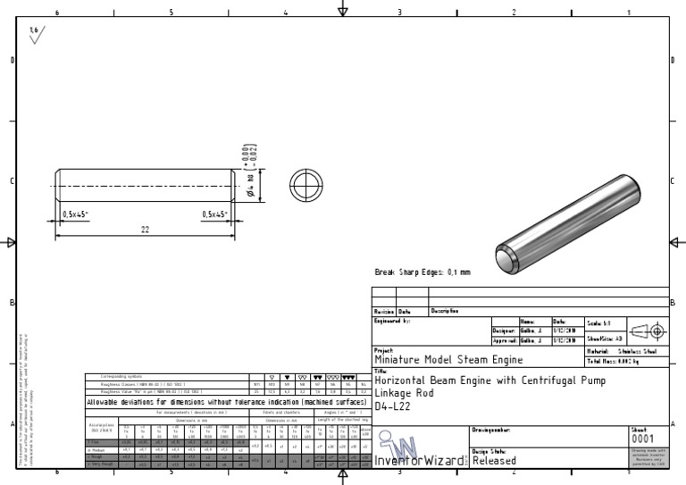 Inventorwizard: Miniature Model Steam Engine Horizontal Beam Engine ...
