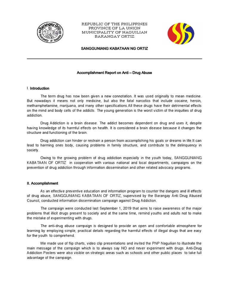 Anti-Drug Awareness Campaign Report | PDF | Substance Abuse | Drugs