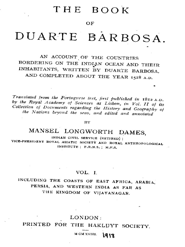 Duarte Barbosa-Vol I-61 B 275 | PDF