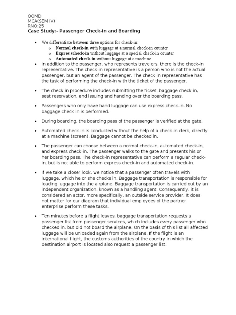 Airport Check-In of Passenger | PDF | Baggage | Aviation