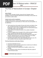 Class 10 History Chapter 1 Detailed Notes | PDF | Nationalism | Europe