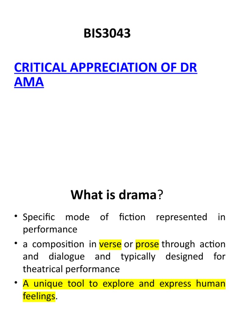 Week 1 - Intro To Drama | PDF | Tragedy | Theatre