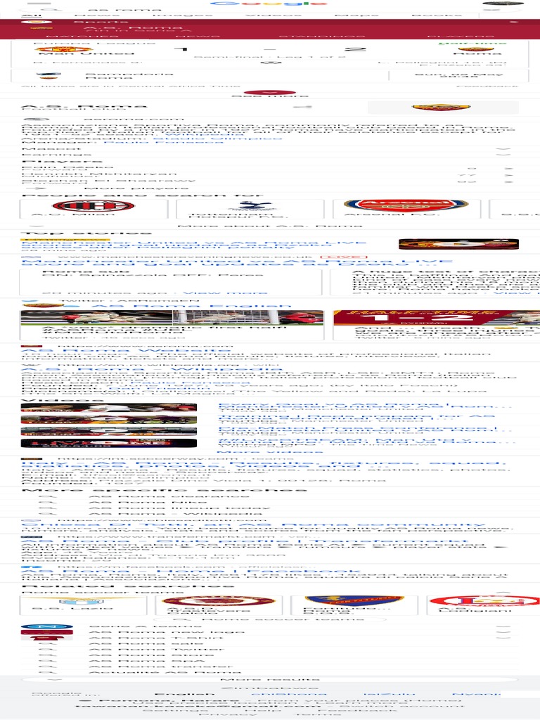 As Roma - Google Search | PDF | Sports | Association Football Teams