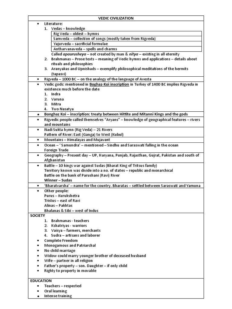 Vedic Period | PDF | Vedas | Indian Religions