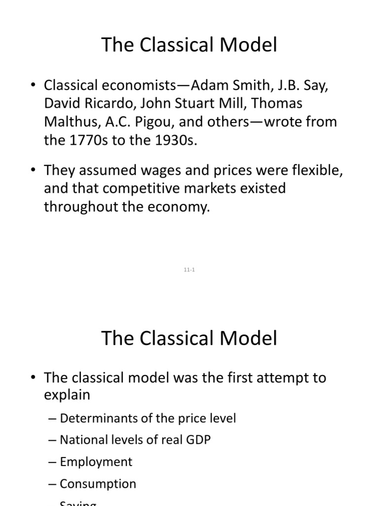 Classical Theory of Employment | PDF