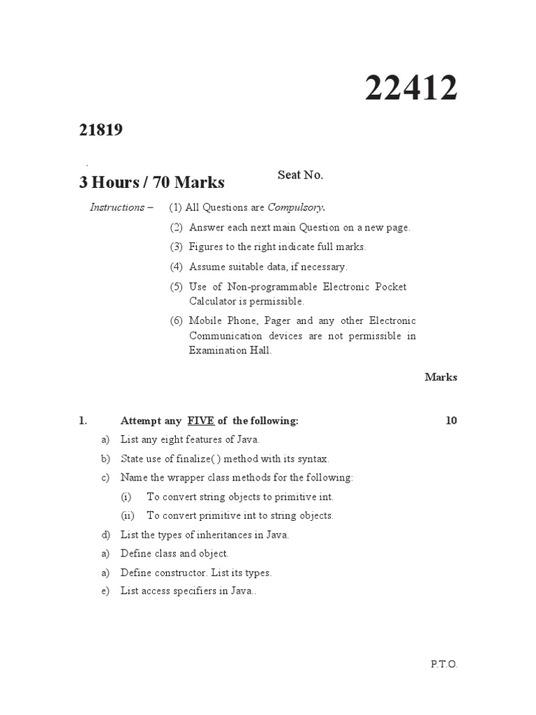 Prelim Java (1-3) 22412 | PDF | Method (Computer Programming) | Class ...