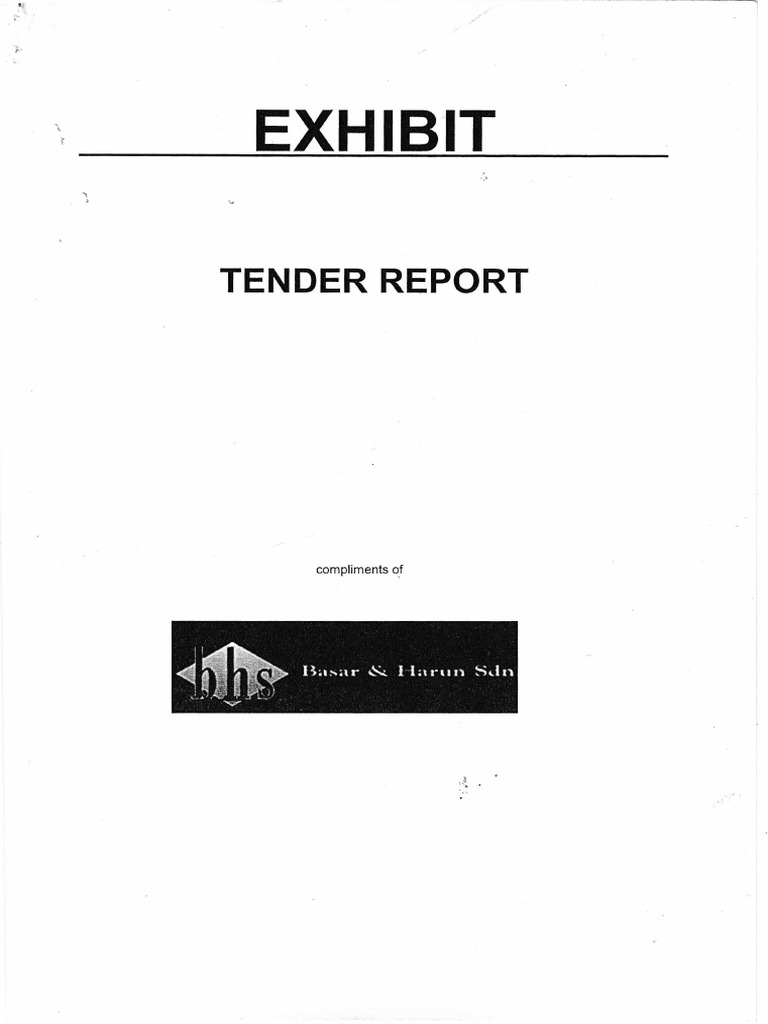 Example of Tender Report | PDF | Building Engineering | Horticulture ...