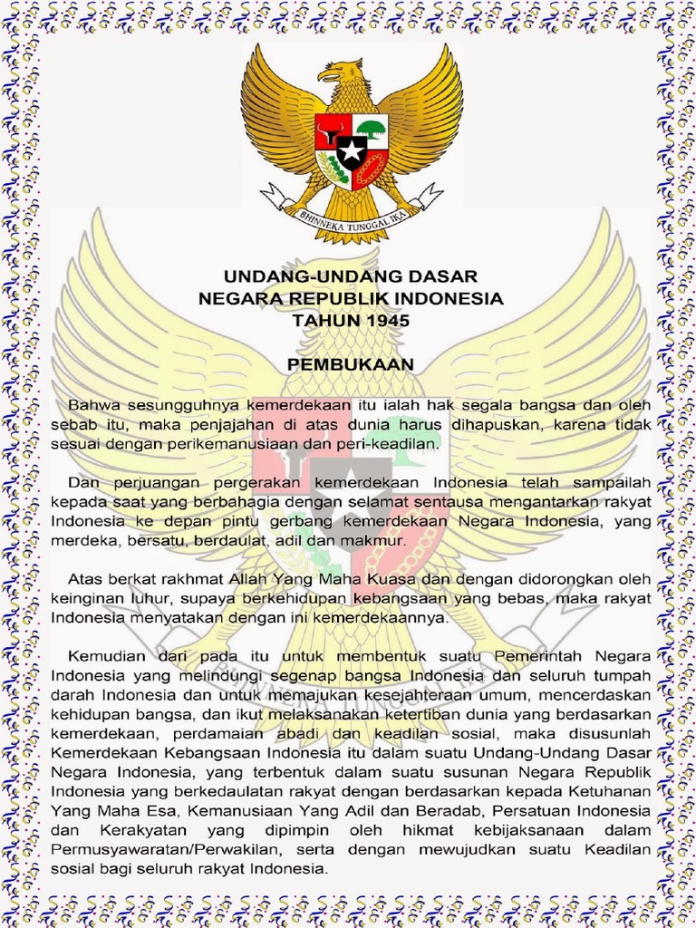 Undang Undang Dasa 45 | PDF