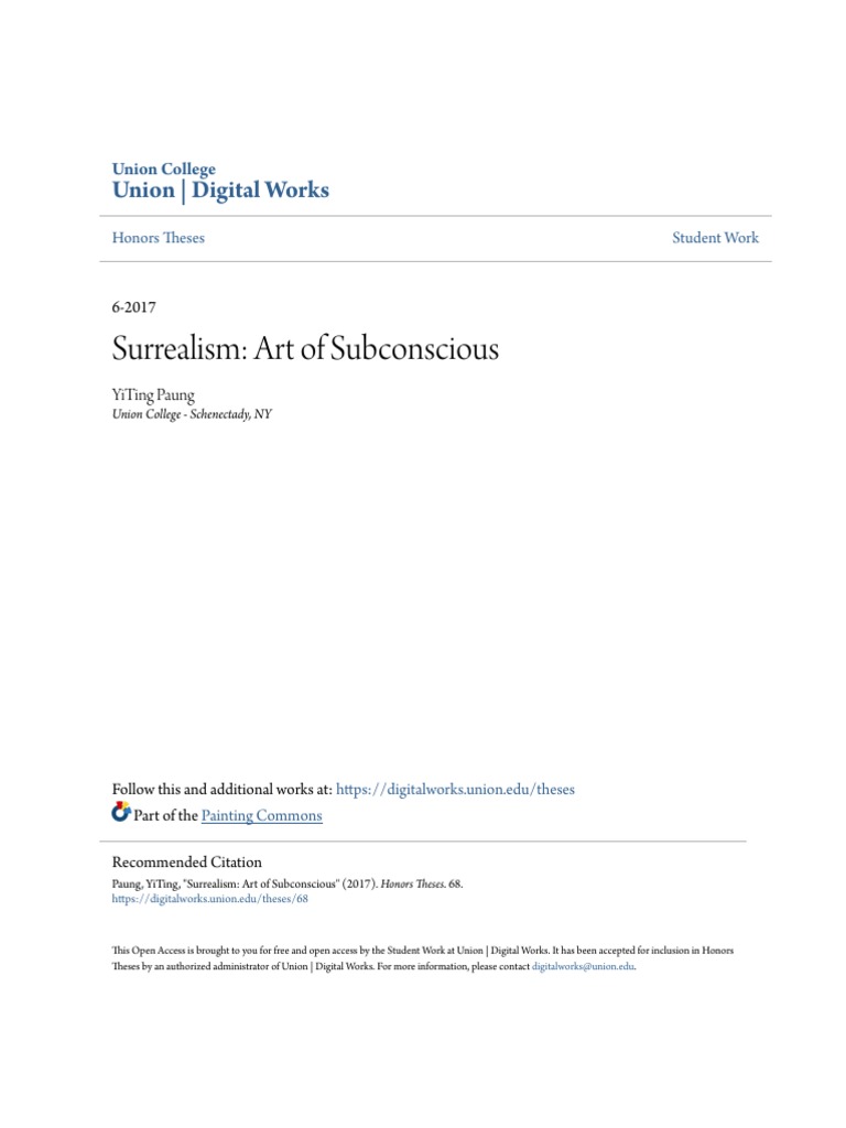 Surrealism Art of Subconscious | Download Free PDF | Surrealism | Paintings