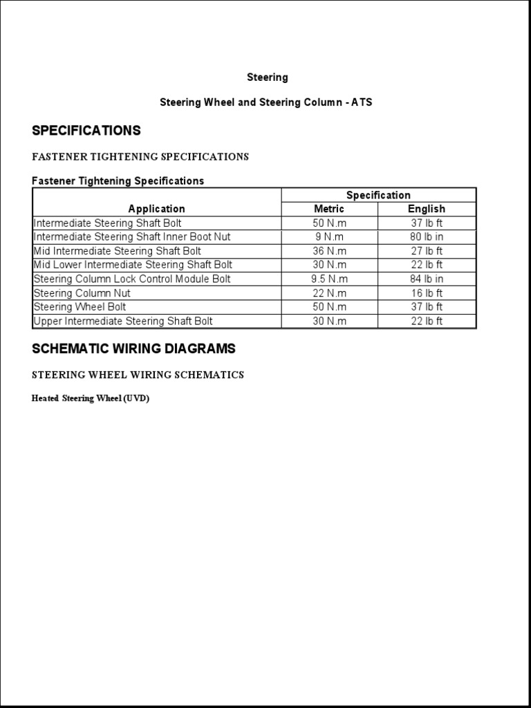 Steering Column Lock Diagnostic Codes | PDF | Electrical Connector ...