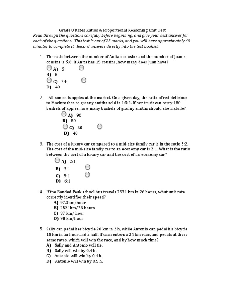 Grade 8 Rates Ratios | PDF | Economies