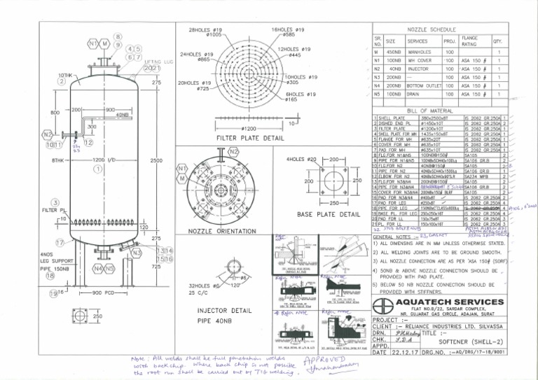 Softener Drawing | PDF