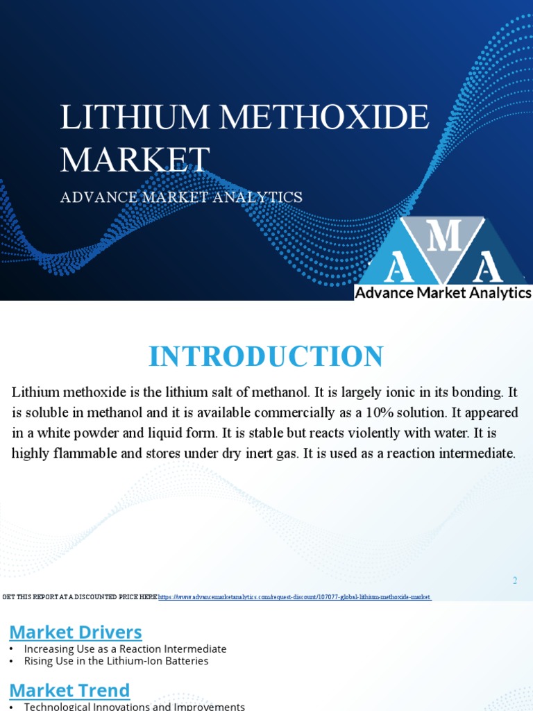 Lithium Methoxide Market | PDF | Lithium | Color