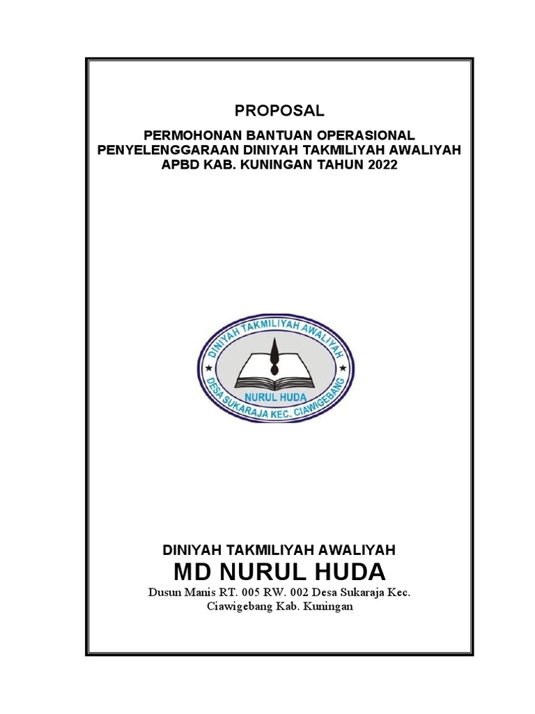 Proposal Bop 2022 MD Nurul Huda | PDF