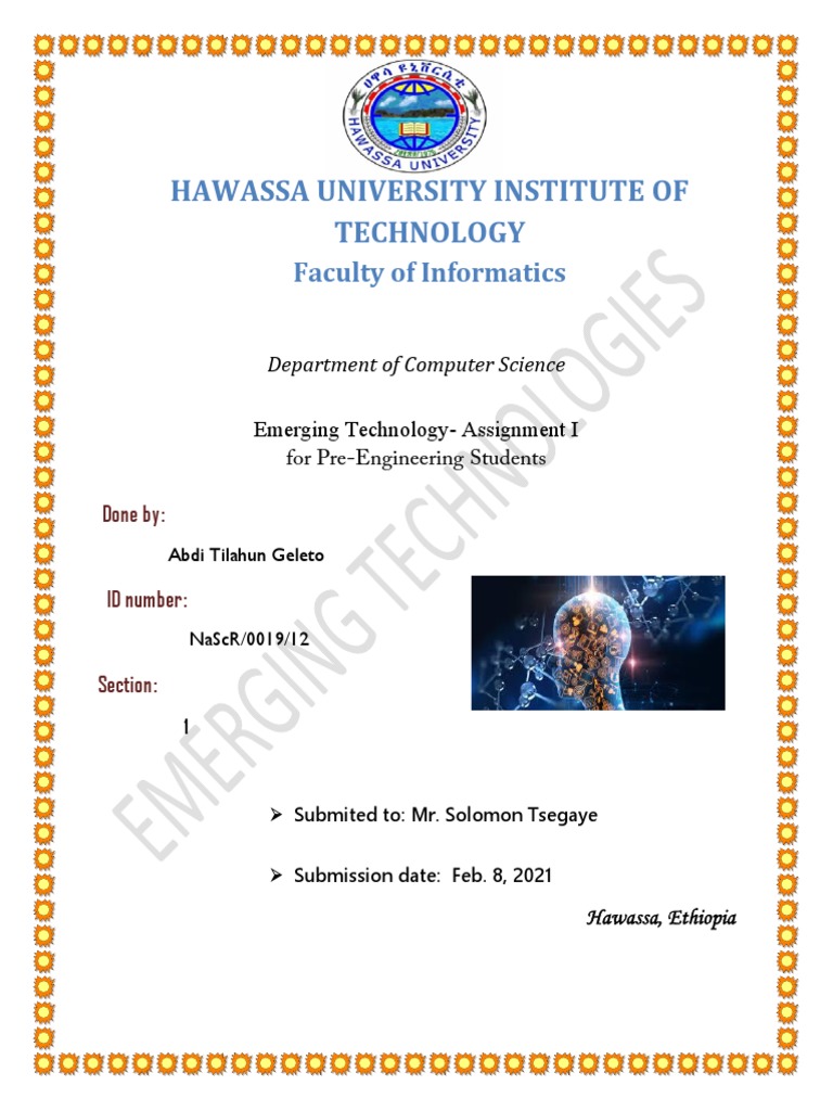 Emerging Individual Assignment 1-Abdi Tilahun Geleto | PDF | Network Switch | Computer Network