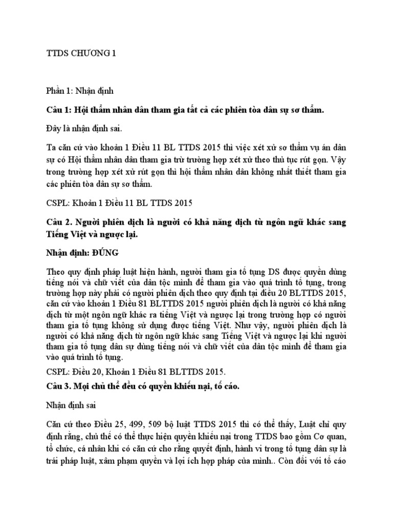 TTDS Chương 1 | PDF