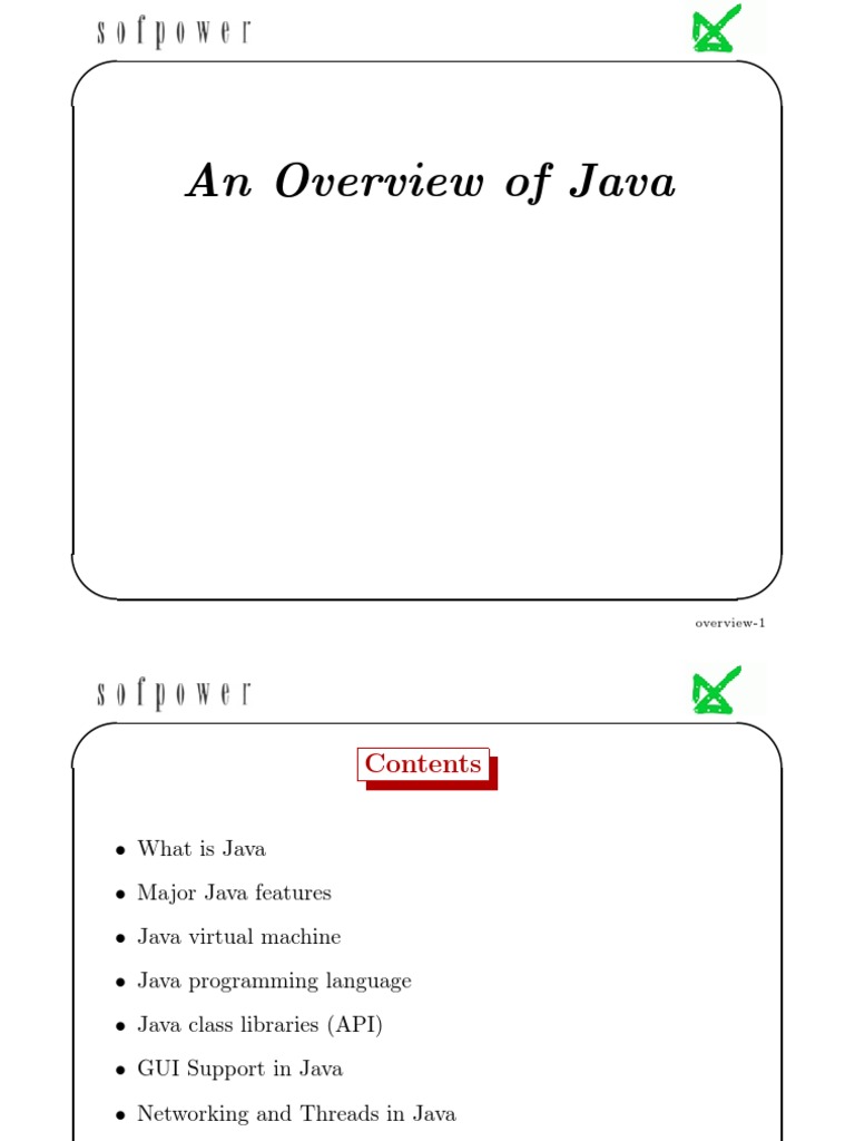 A Comprehensive Overview of the Java Programming Language: Its Features ...