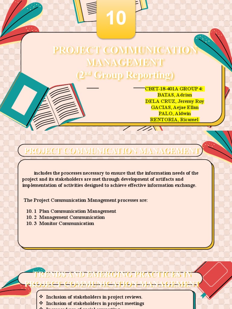 Project Communication Management (2 Group Reporting) | PDF ...