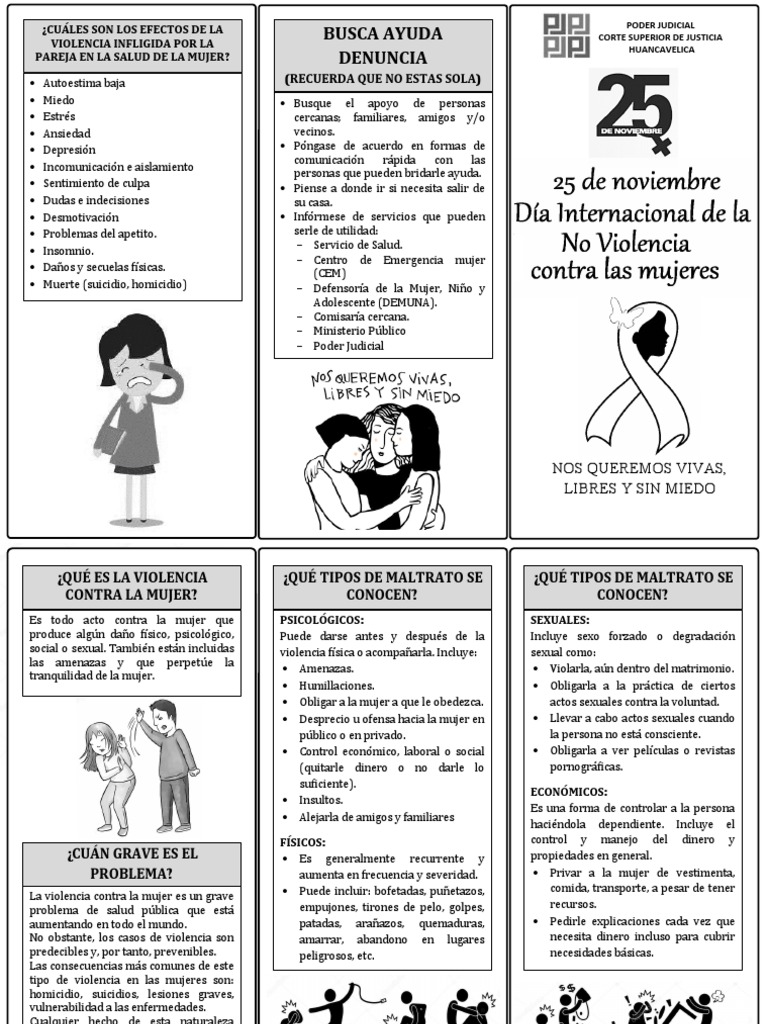 TRIPTICO Sobre Violencia | PDF | La violencia contra las mujeres TRIPTICO Sobre Violencia | PDF | La violencia contra las mujeres