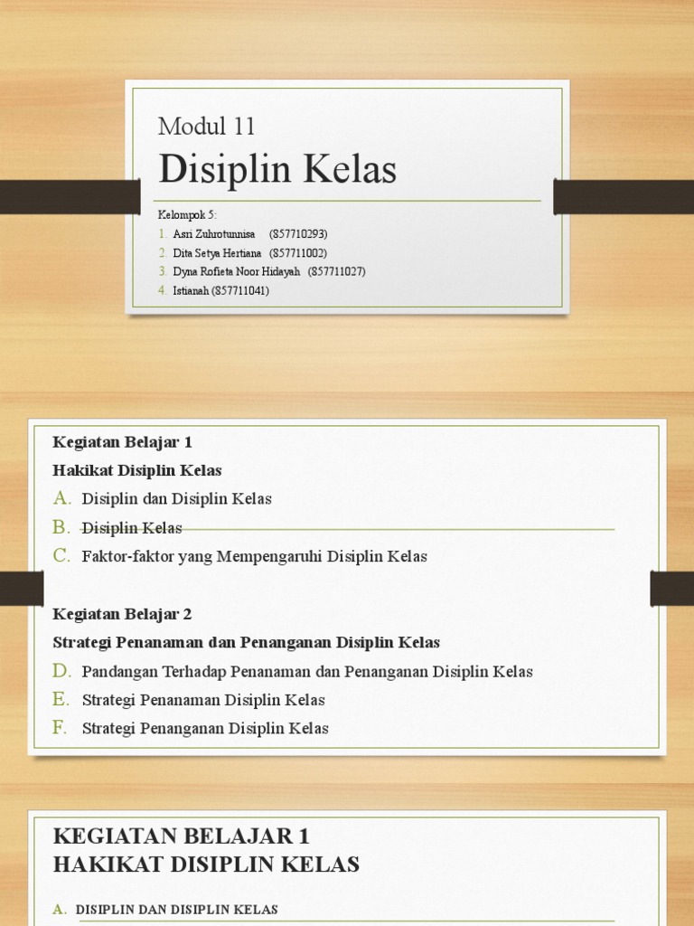 Strategi Disiplin Kelas Efektif | PDF | Karier & Perkembangan | Kesehatan Holistik