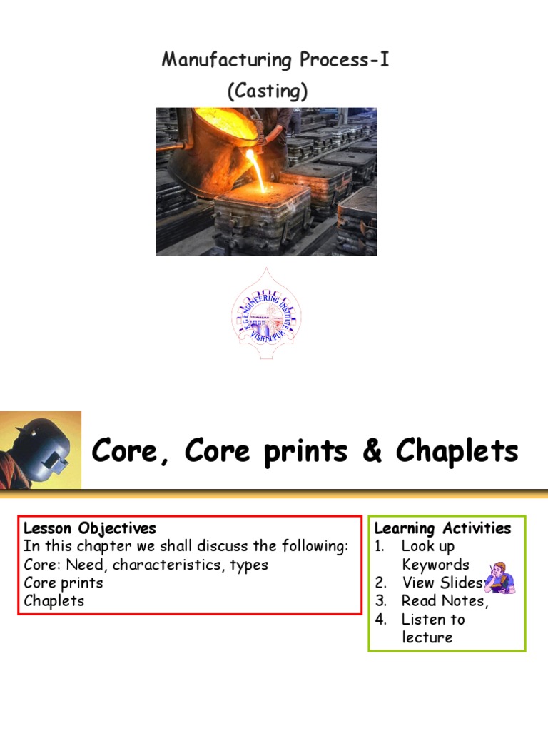 Manufacturing Process-I (Casting) | PDF | Casting (Metalworking) | Casting