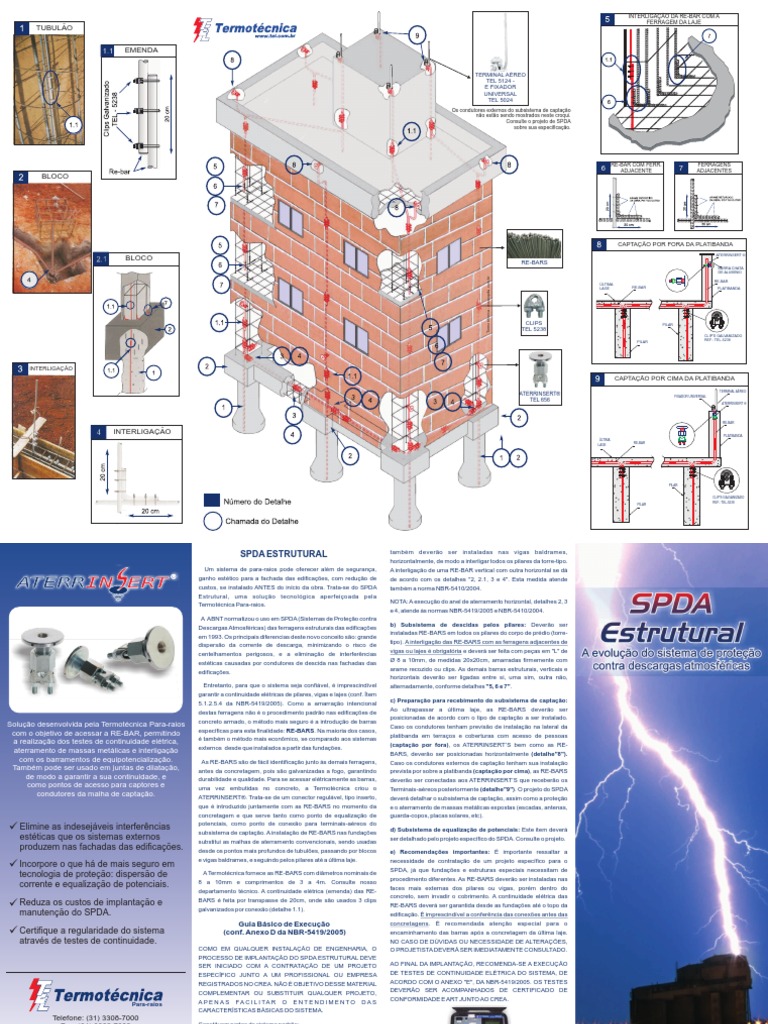 SPDA Estrutural | PDF | Eletricidade | Eletromagnetismo