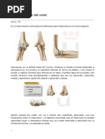 Tema 35 - Articulación Del Codo. Articulación Radio Cubital Distal ...