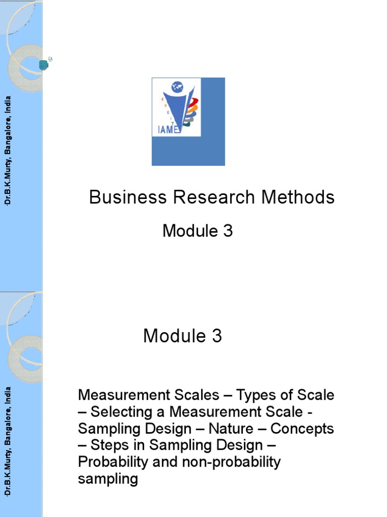 Types and Techniques of Measurement Scales | PDF | Stratified Sampling ...