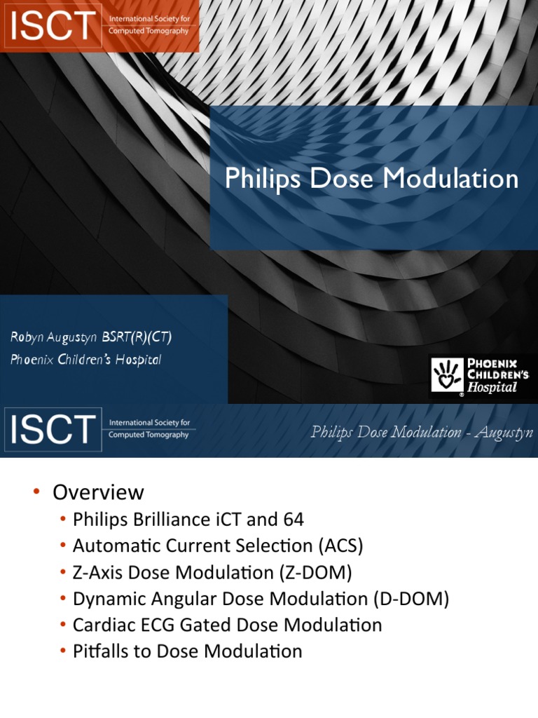 Philips ICT Dose Modulation - PPT PhoenixChildHosp | PDF | Ct Scan ...