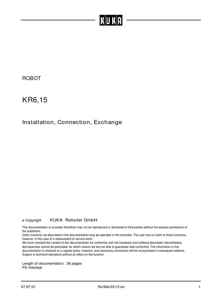 KR6 KR15 Install Connect Exchange | PDF | Nut (Hardware) | Screw