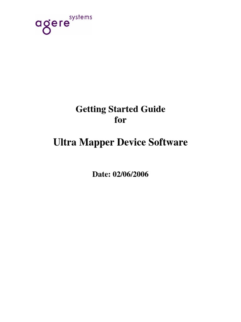 Getting Started Guide: Ultra Mapper Device Software Setup & Documentation | PDF | Application ...