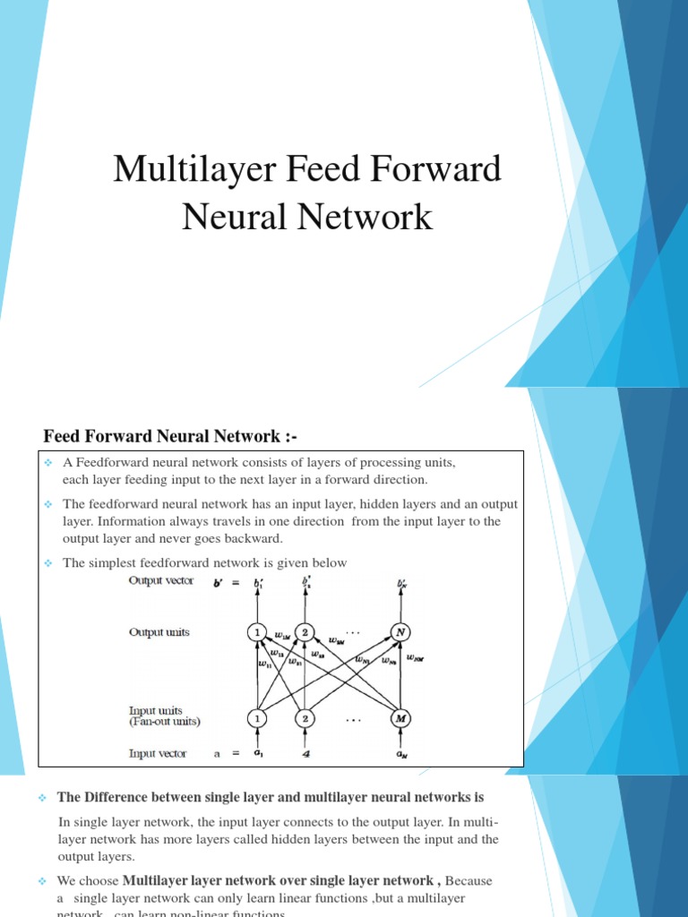 Multilayer Feed Forward Neural Network | Download Free PDF | Artificial ...
